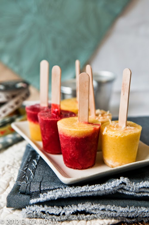 Notes from My Food Diary: Summer Ice Pops: Strawberry Mint