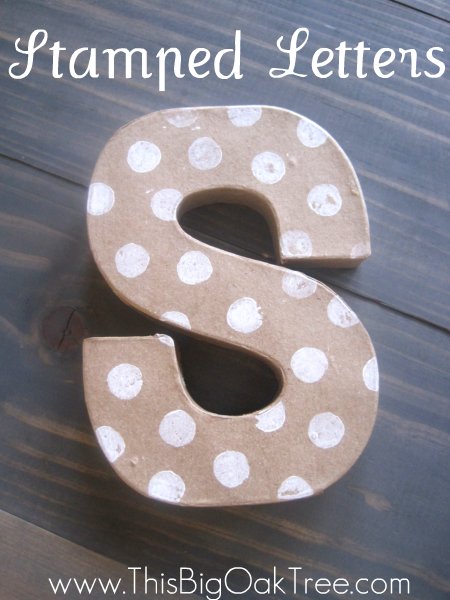 Stamped Letters {tutorial}