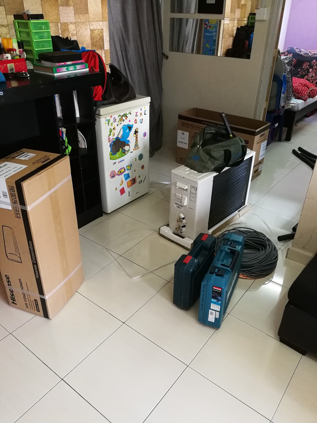 Projek Pemasangan Aircond Di Dalam Bilik Utama | Rumah Idamanku