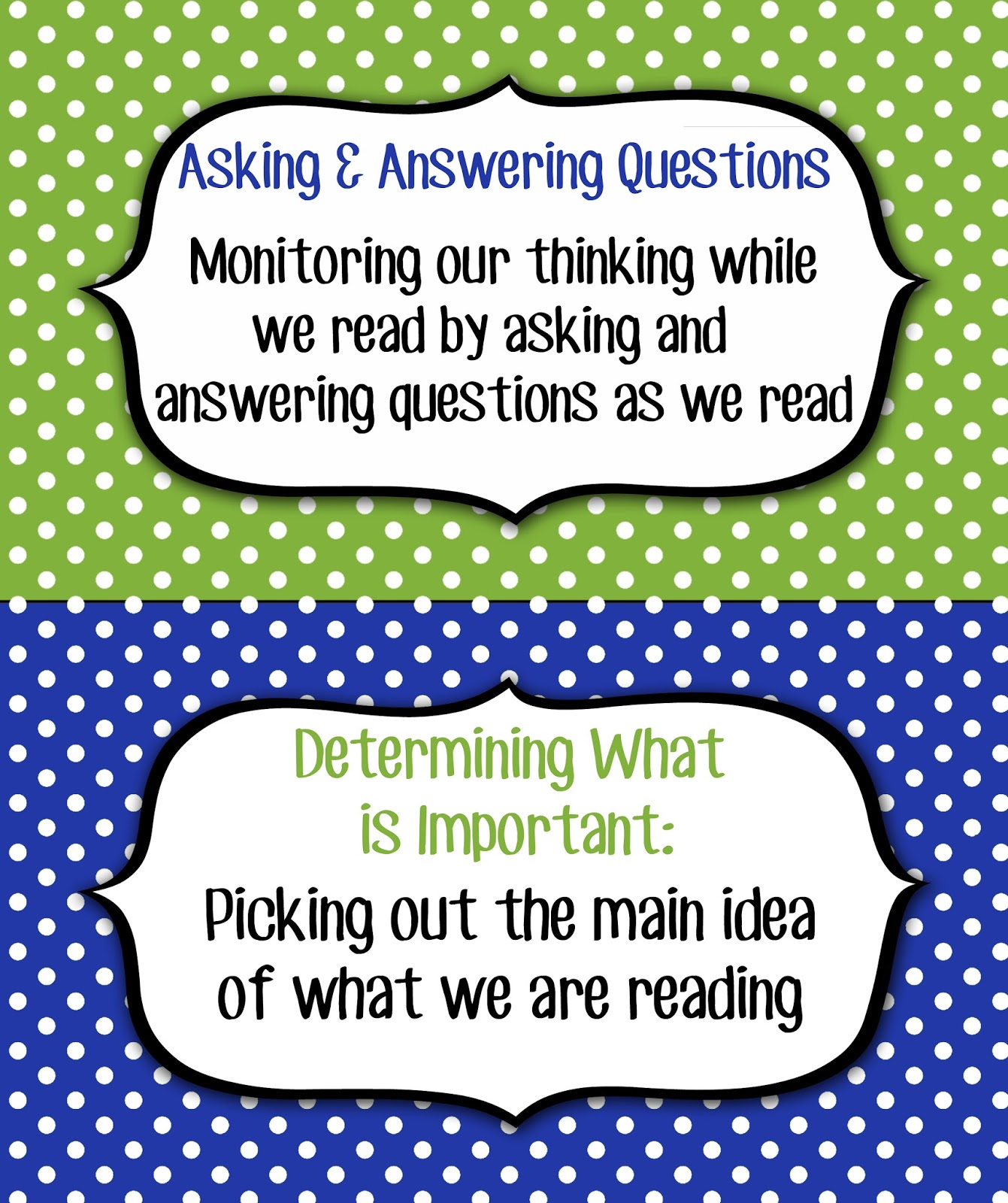 Magic & Markers: CAFE Cards: Comprehension