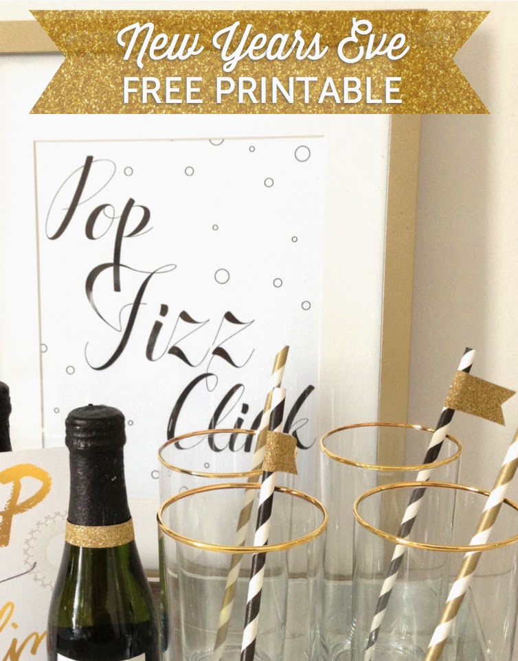 Happy New Year! Pop Fizz Clink FREEBIE Printable
