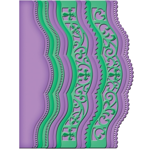 Authentique 'Stitches' & Spellbinders Border Dies | Aspiring to Creativity