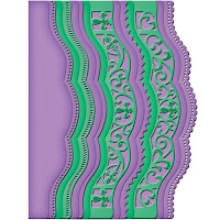 Authentique 'Stitches' & Spellbinders Border Dies | Aspiring to Creativity