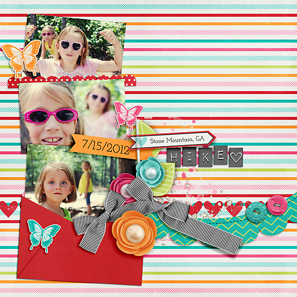 Making Template Layers Look Like Elements / Scrapping with Liz