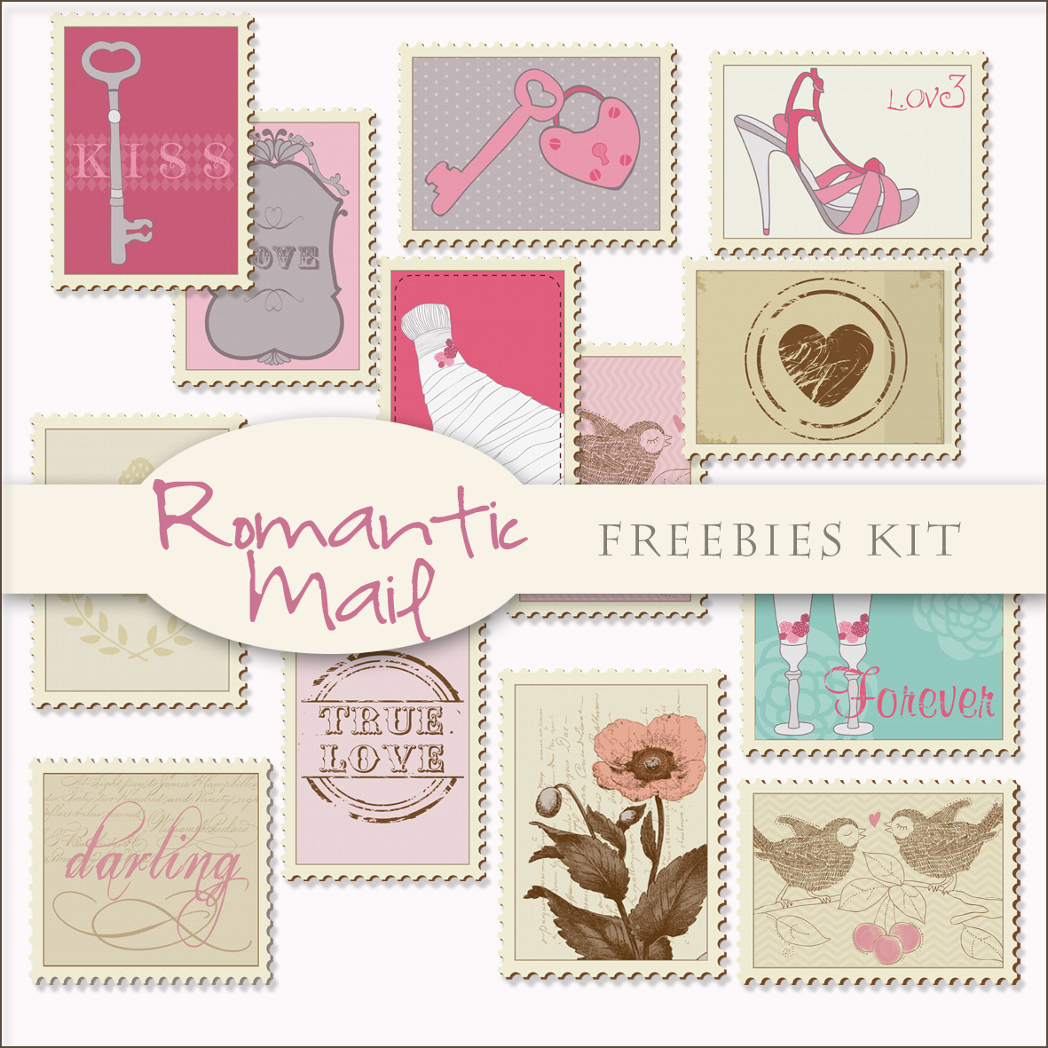 Scrap. DOT: Freebies Romantic Kit