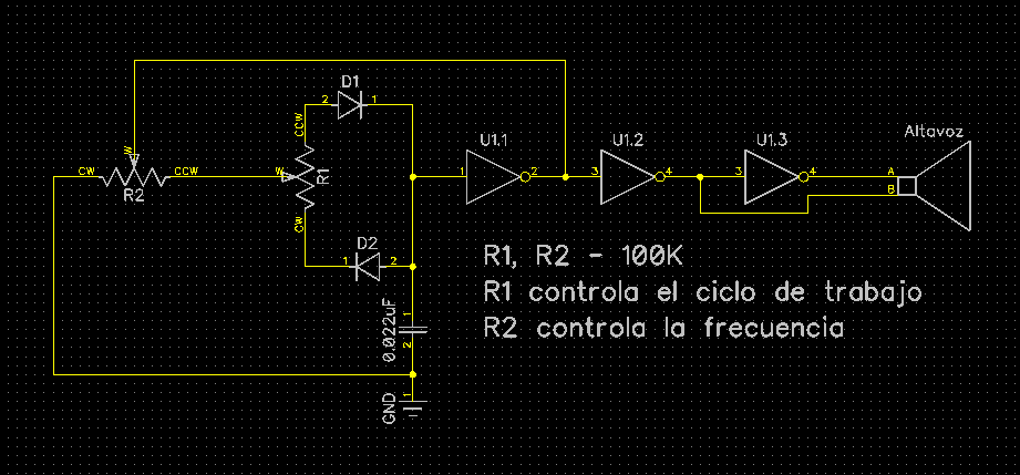 Mis notas: PWM con 74HC14