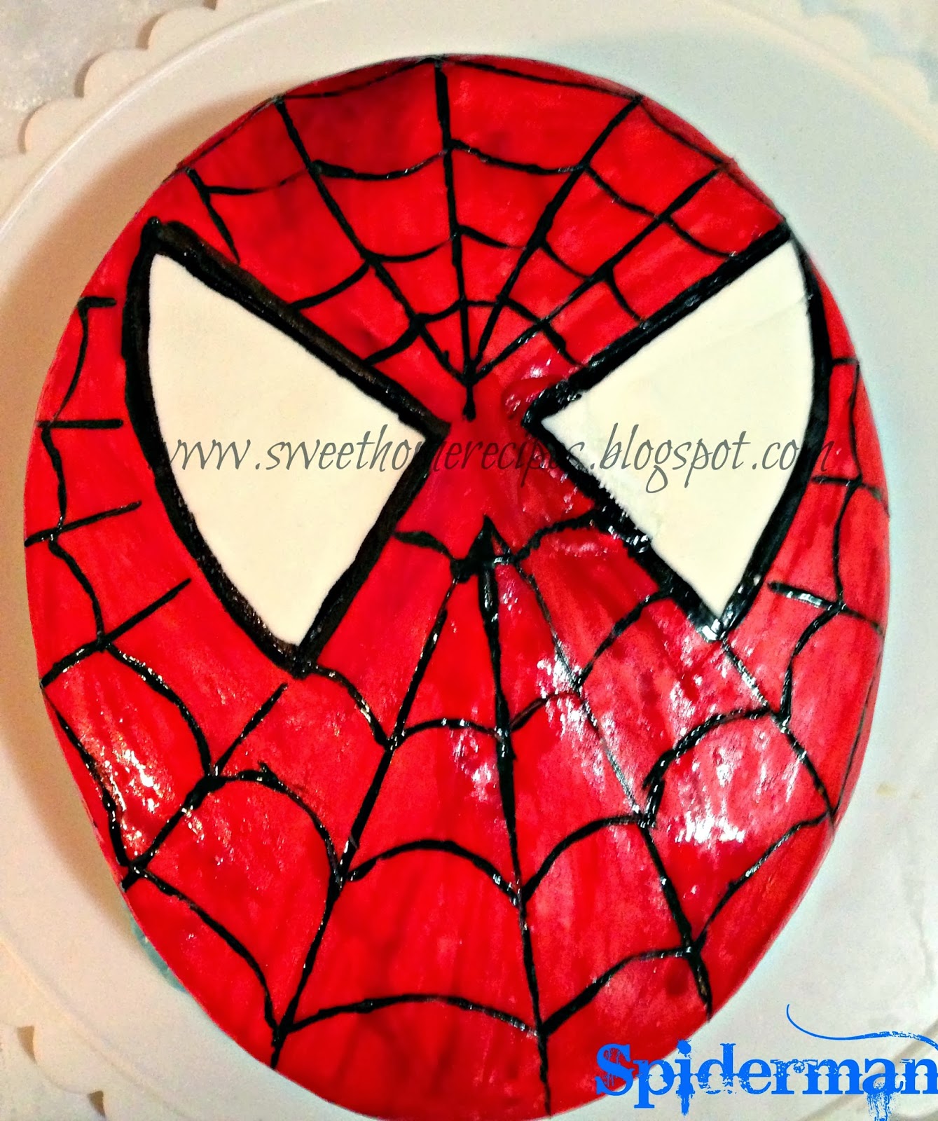 Sweet Home Recipes...: Spiderman Cake