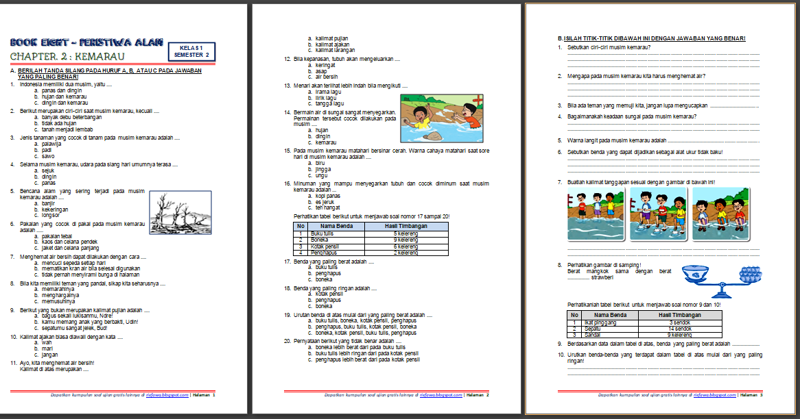 soal pas ipa kelas 6 tema 5 Soal dan jawaban soal uas pas ipa kelas 6 semester 1 ganjil tahun ...