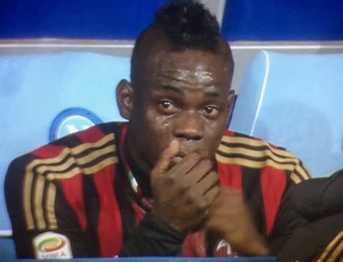 Photos: Mario Balotelli Crying - AC Milan Striker Racially Abused In ...