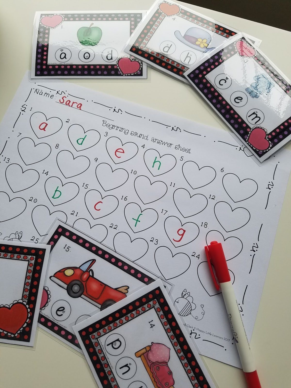 Happy Little Learners: Valentine's Day Literacy and Math Activity Pack