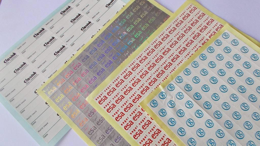 Cetak Sticker Security Segel Pecah Telur hasil cetakan High Ressolution ...