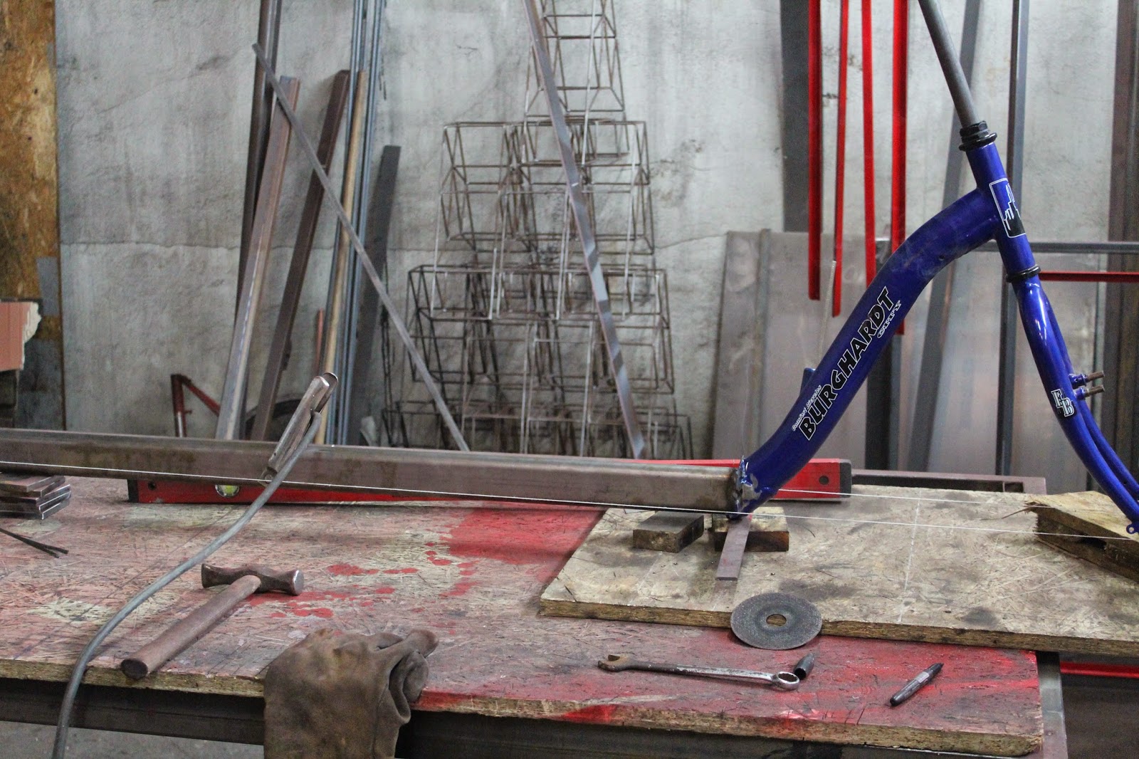 theboxbike: Budowa ramy, wydłużenie roweru