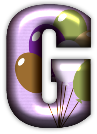 Abecedario con Globos de Colores. Colored Balloons Abc. - Oh my Alfabetos!