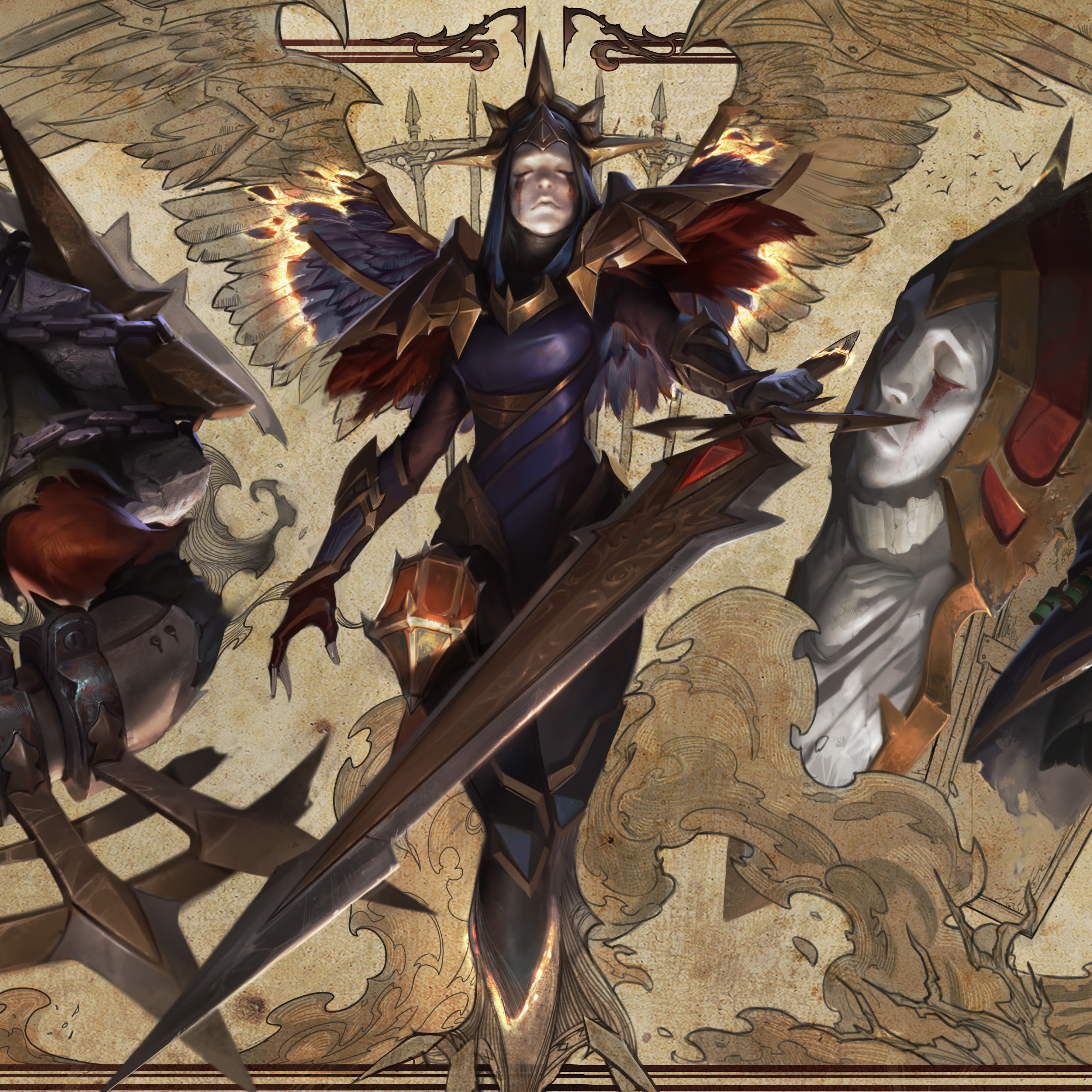 Iron Inquisitor Kayle, Splash Art, New Update, LoL, 8K, #40 Wallpaper ...