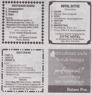 IKLAN BATAM POS