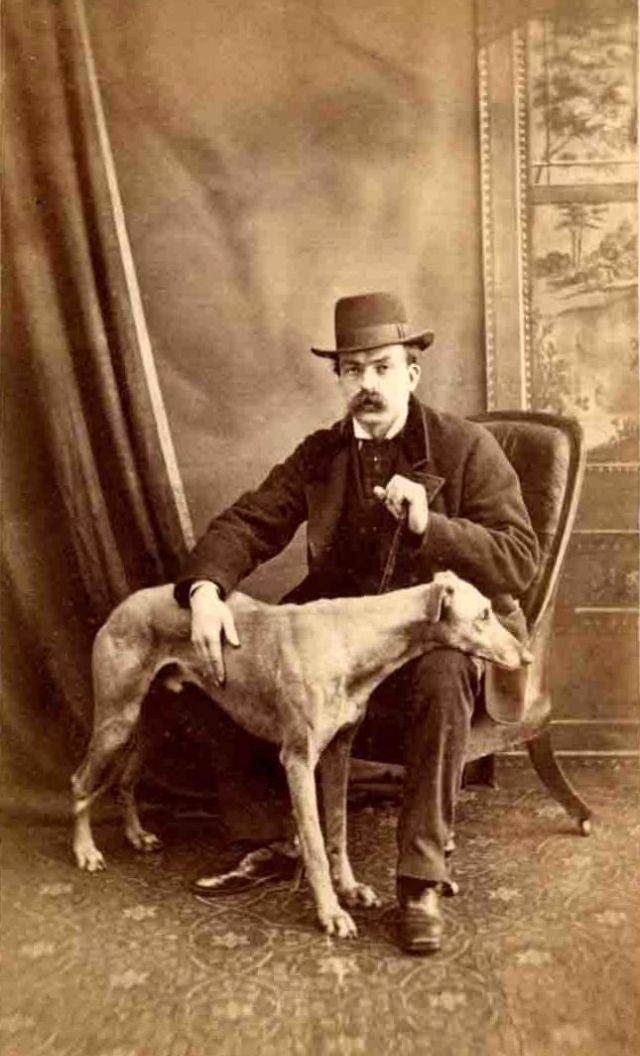 40 Lovely Photos of Victorian Gentlemen With Their Dogs From the 19th ...
