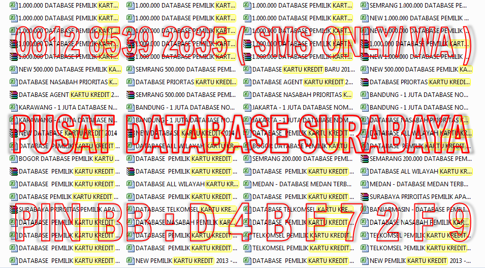 Contoh Database Nasabah Bank