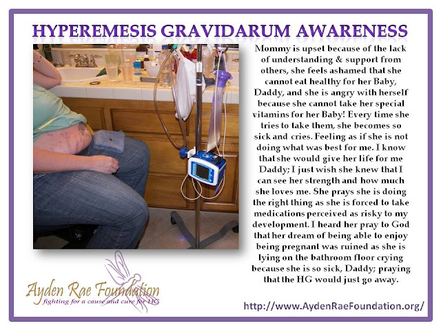 Ayden Rae Foundation: Hyperemesis Gravidarum Awareness Month October!