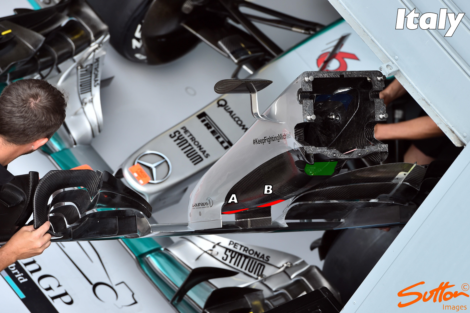 Bite Size Tech - Mercedes W06 'S' duct - Brazil - SomersF1 - The ...