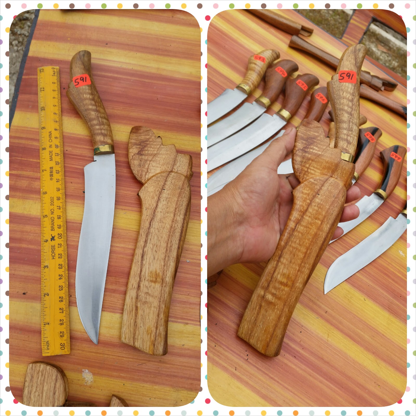 Parang Online: Pisau lapah / potong daging ( no 591 - 600 )