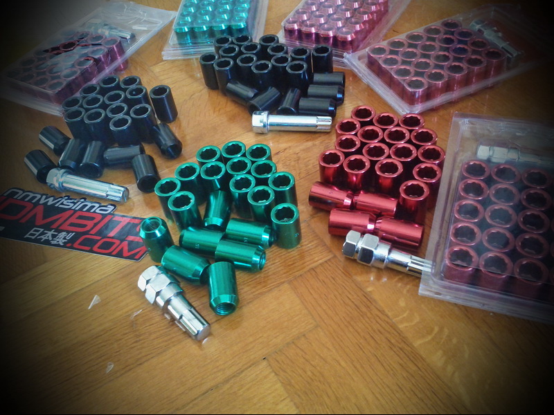 JDMbits: New Arrival: Colored Tuner Lug Nuts Sets!