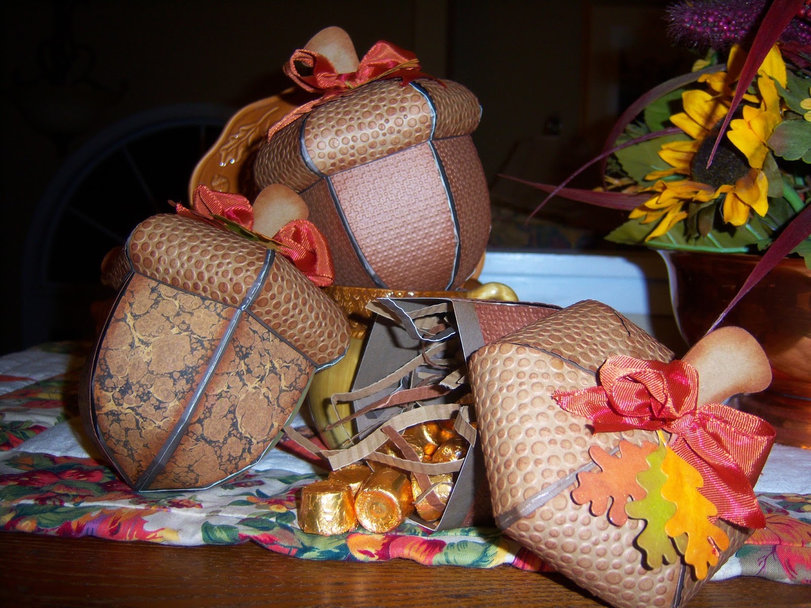 Scrap-n-Sew Granny: Autumn Acorn Boxes