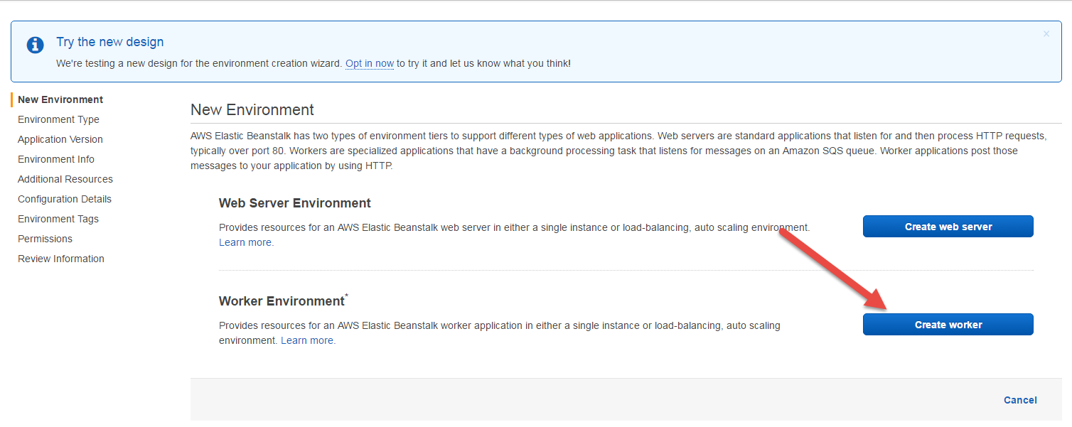 Dimensi TutupBotol: Create EB Amazon instance for background worker Dimensi TutupBotol: Create EB Amazon instance for background worker