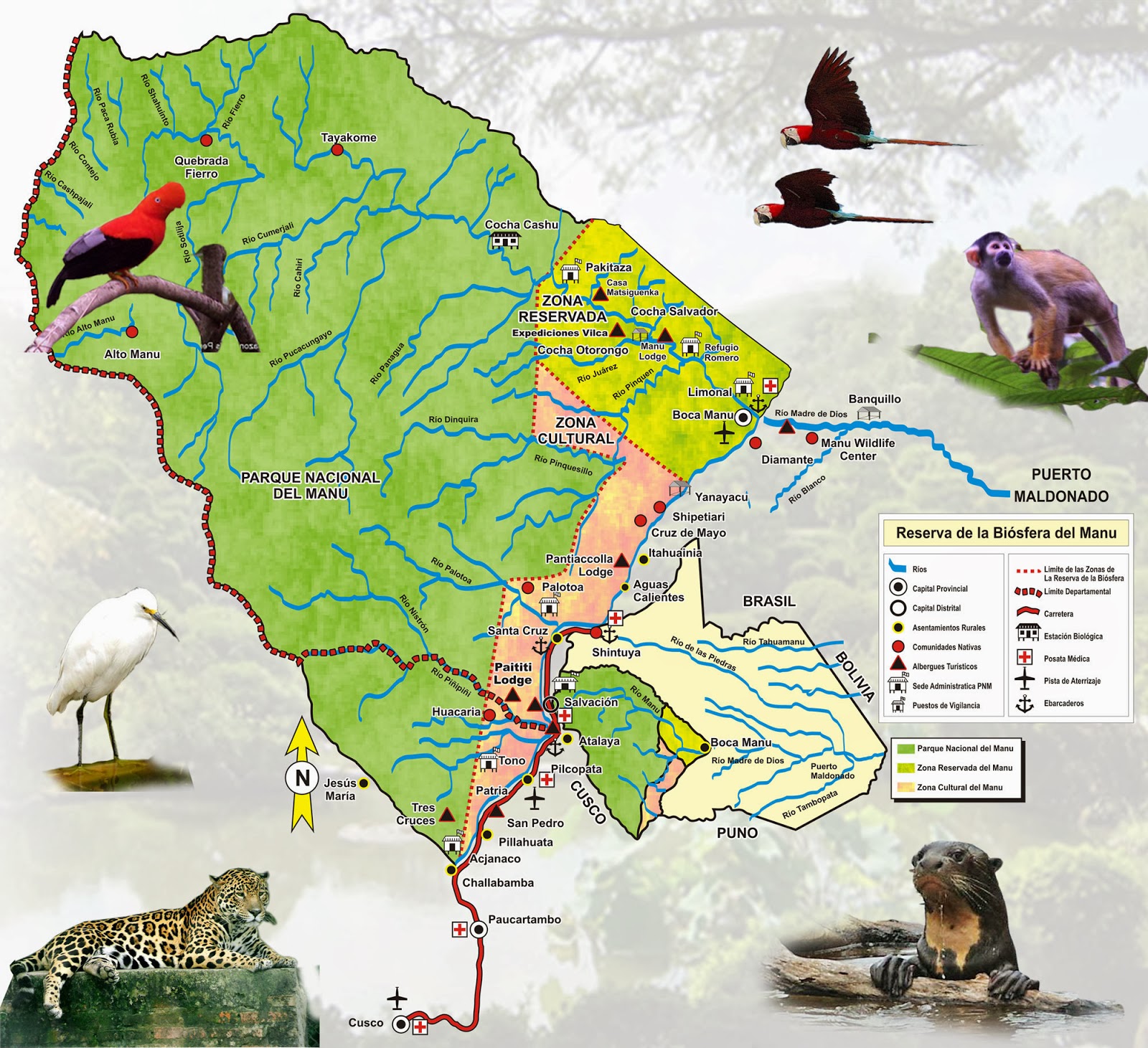 Ecoturismo Perú: ECOTURISMO EN LA RESERVA ECOLÓGICA DEL MANU