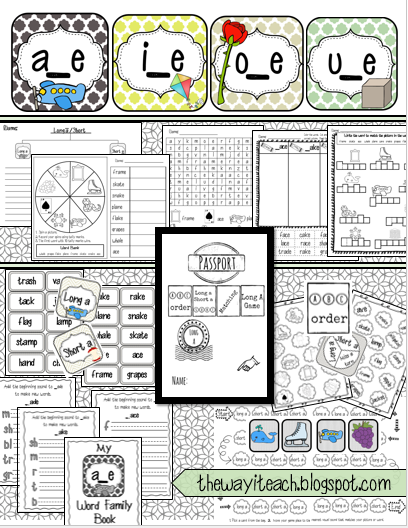 The Way I Teach: CVCe Magic, Bossy, Silent E Bundle