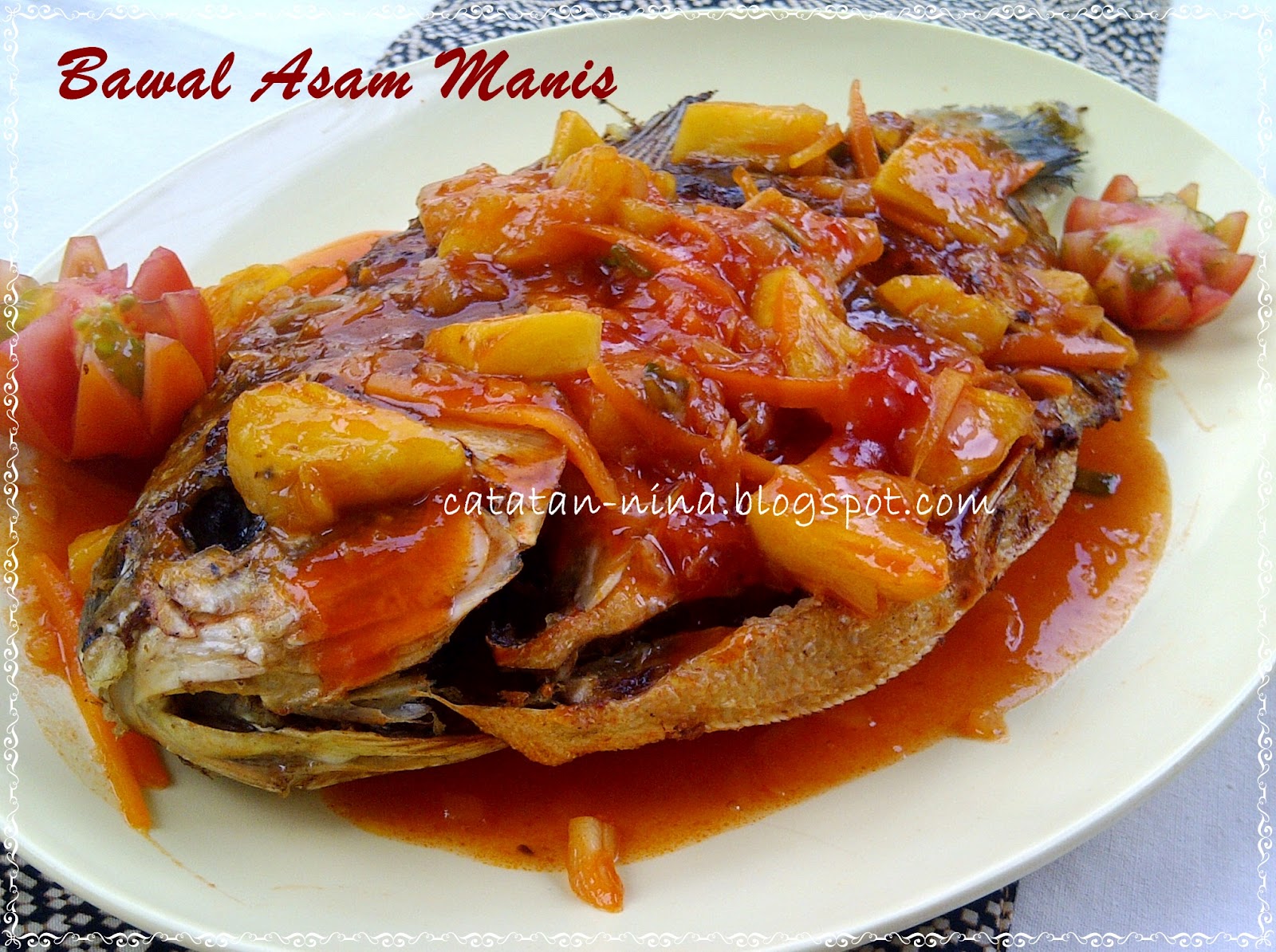 Resep Ikan Bawal Hitam Asam Manis