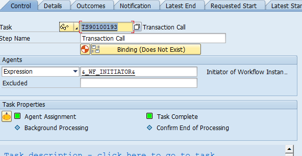 Tutorials for SAP ABAP: Call Transaction in SAP Workitem / Task