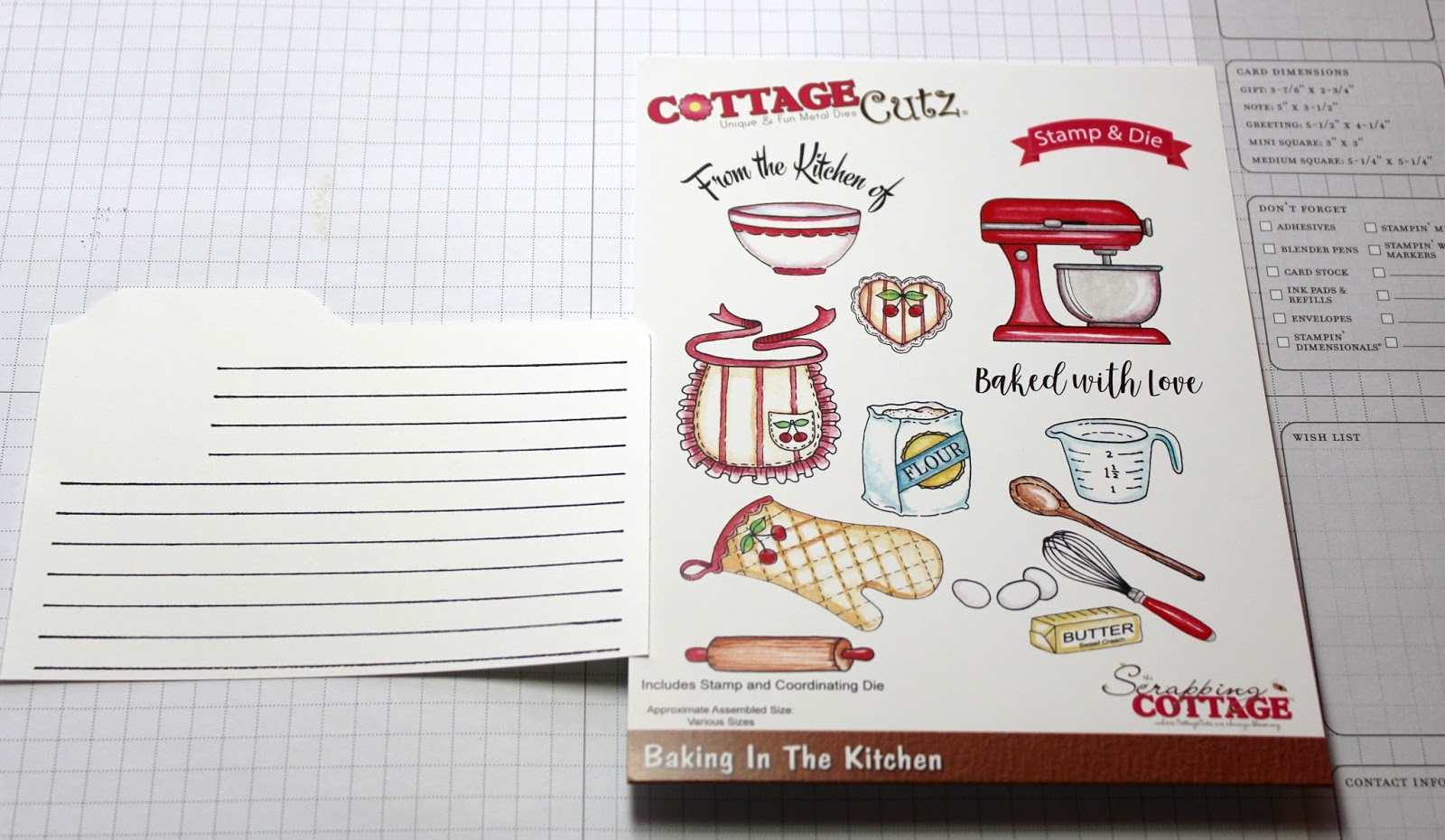 CottageCutz: Baking In the Kitchen Recipe Cards + Tutorial
