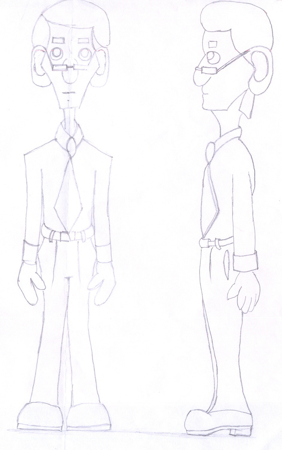 2D Character Drawing ~ 3d Modeling and sculpting