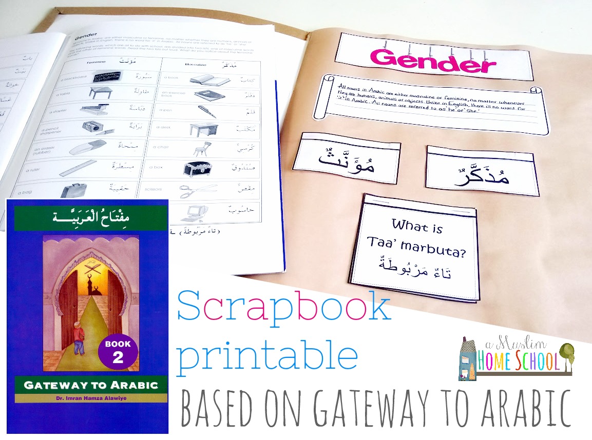 a muslim homeschool: Gateway to Arabic scrapbook
