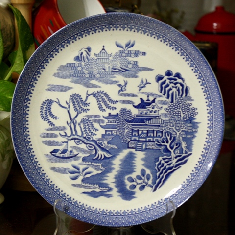 Lemari Cantique: Spode blue willow series side plate