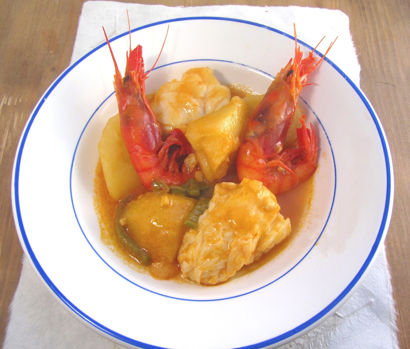 Les receptes del Miquel: Suquet de Rape con gambas