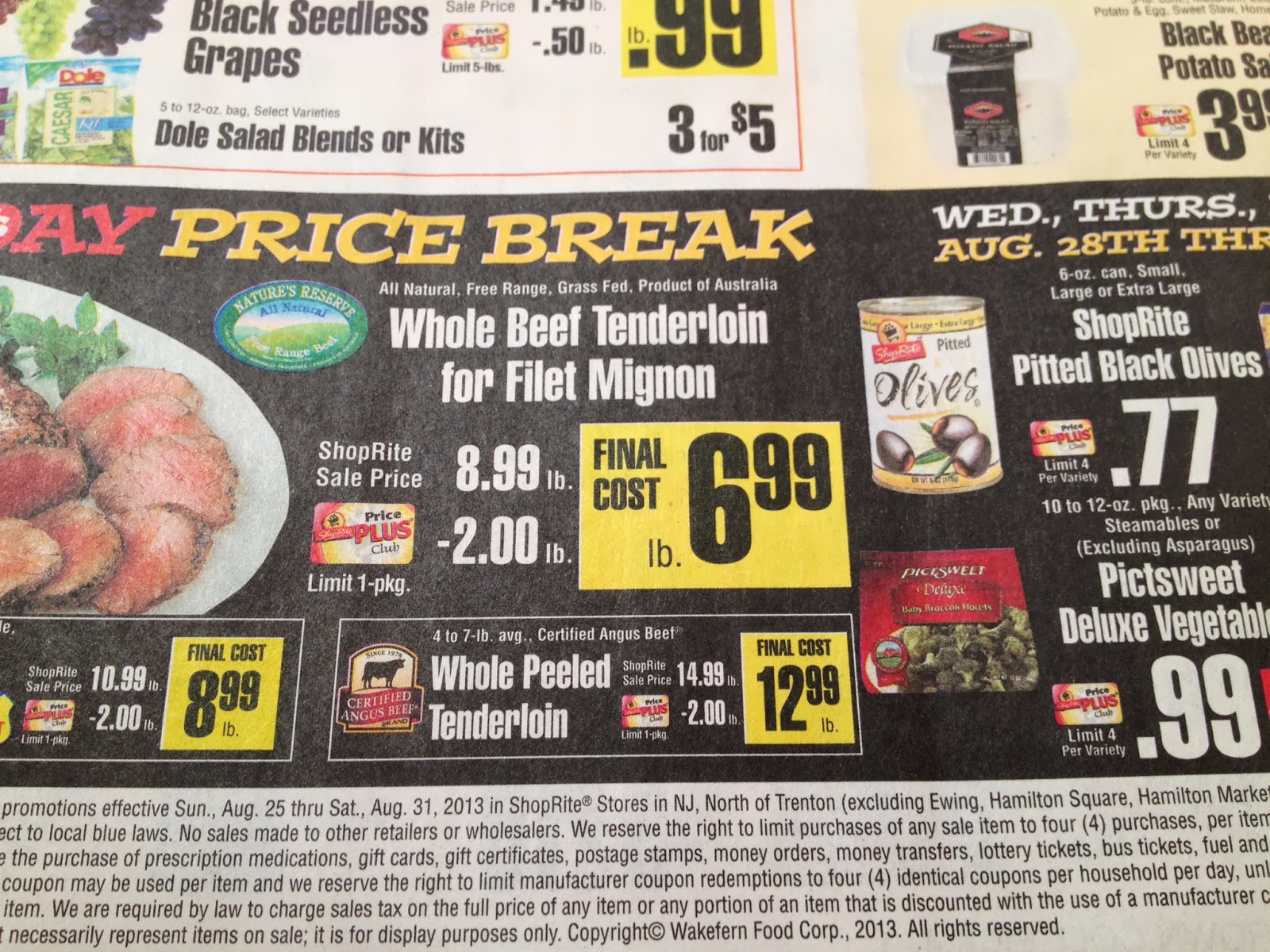 Do You Really Know What You're Eating?: ShopRite sales, price breaks ...