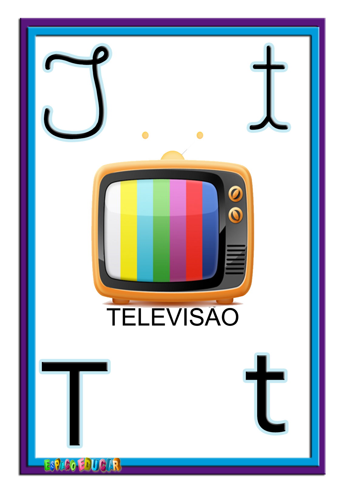 Cartazes coloridos alfabeto de parede quatro tipos de letras grátis ...