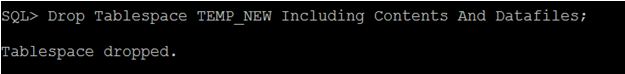 Oracle Temporary Tablespaces