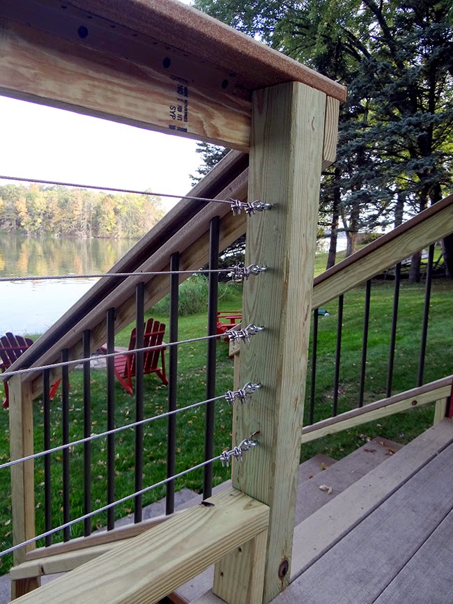 One Project at a Time - DIY Blog: Deck Railings and the Final Deck Reveal