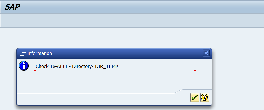 TECHSAP : Writing Data to SAP Application Server [ Tx- AL11 ]