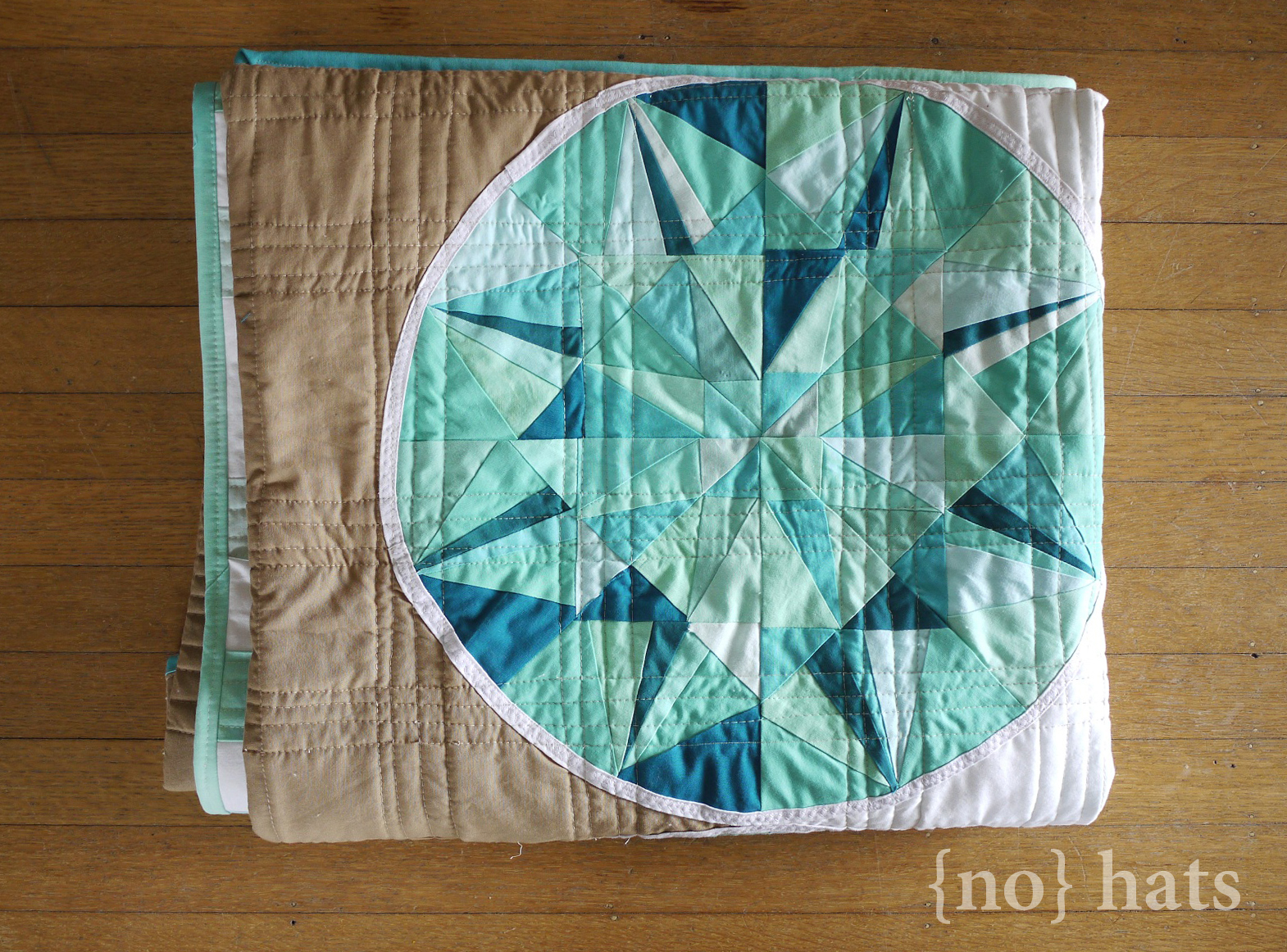 NO HATS IN THE HOUSE: sea crystal + plaid