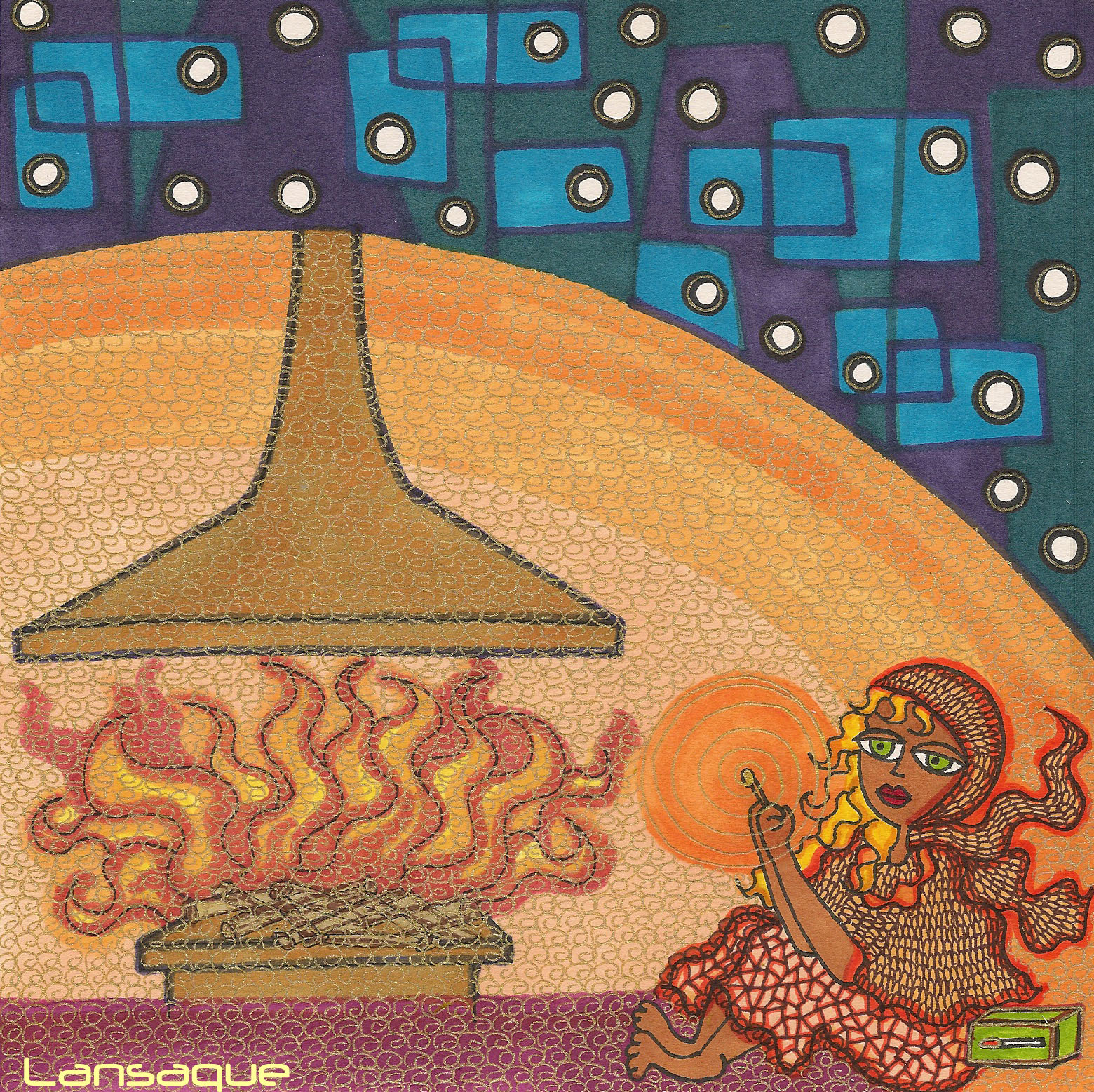 LANSAQUE .. Ilustradora de Sueños...Poeta Visual: La Cerillera... La ...