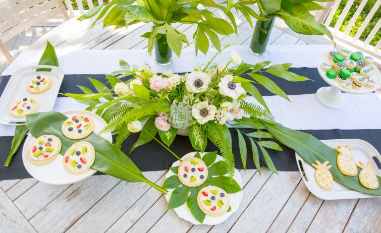 Tropical Themed Brunch Pool Party - All Dressed Up