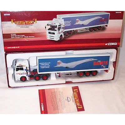 Promotional Model: CORGI 1/50 MAN TGA CAB & TRAILER - SAINTS TRANSPORT ...
