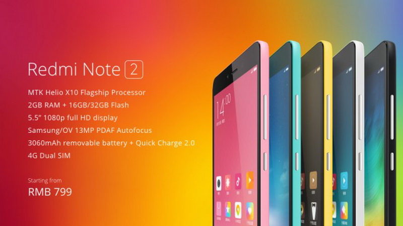 Spesifikasi dan Harga Xiaomi Redmi Note 2, Smartphone dengan Chipset ...
