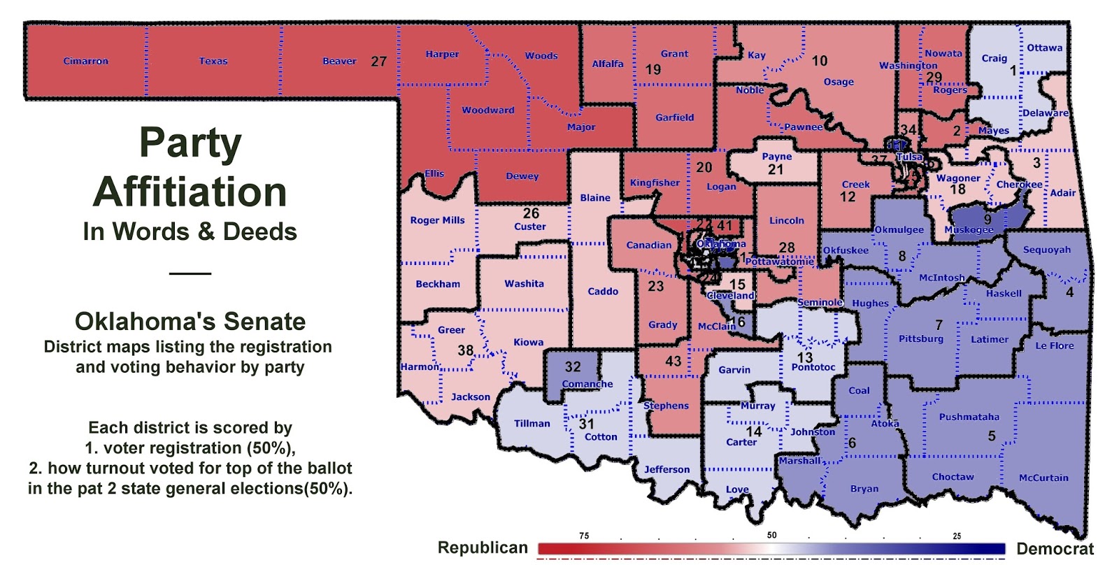 Oklahoma Political Scores: MP: Conservative Performance Index- 2016