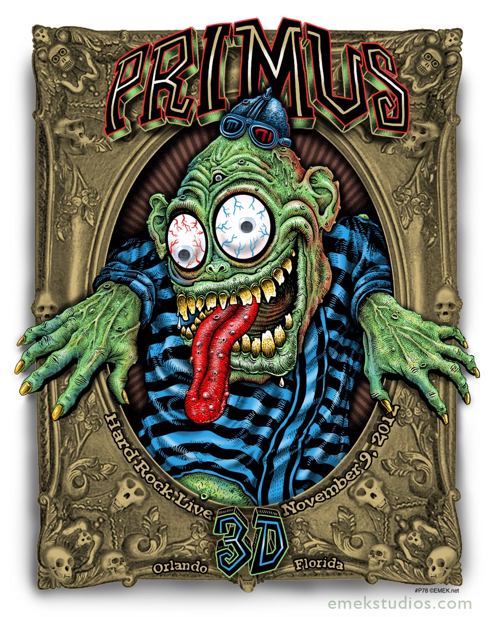 INSIDE THE ROCK POSTER FRAME BLOG: Emek Primus Orlando Poster Release ...