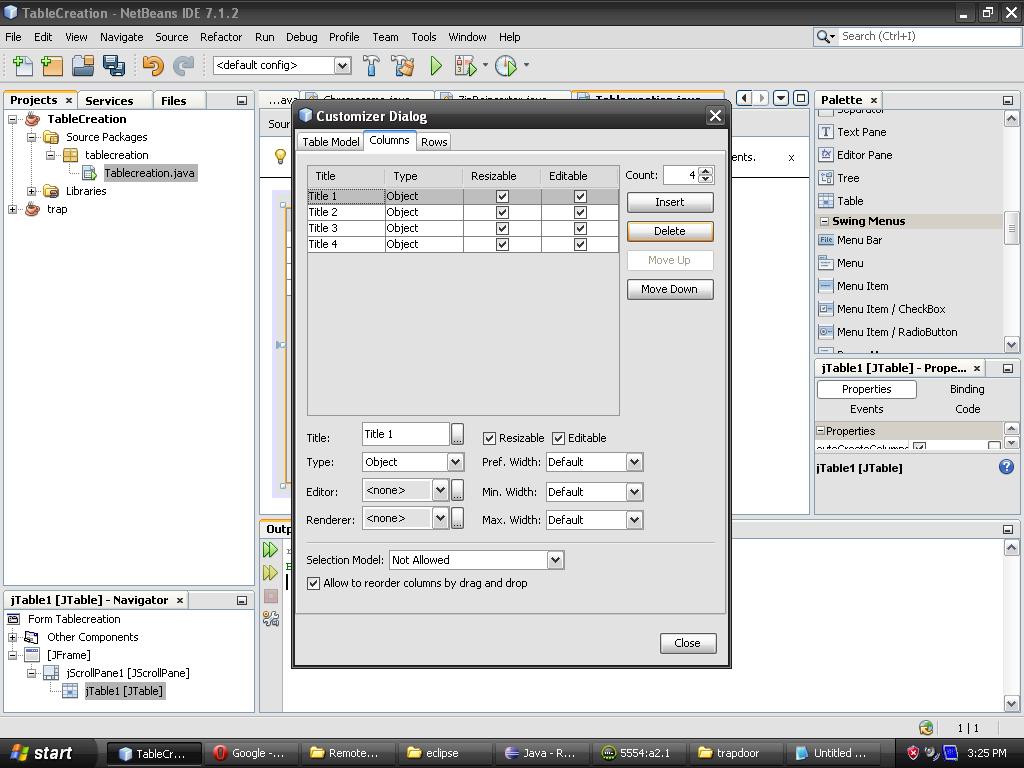 Java4practices Create And View The Database Table In Java Swing