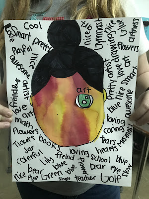 Elements of the Art Room: Wonder Inspired 4th grade Self Portraits